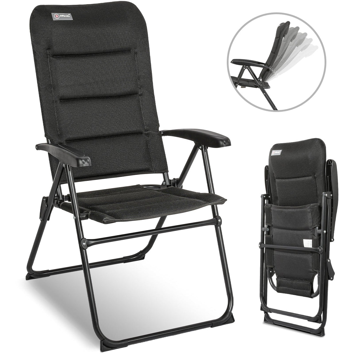 HOMECALL 3D Mesh Cover Recliner with Adjustable 5 Position Armrest Gar ...